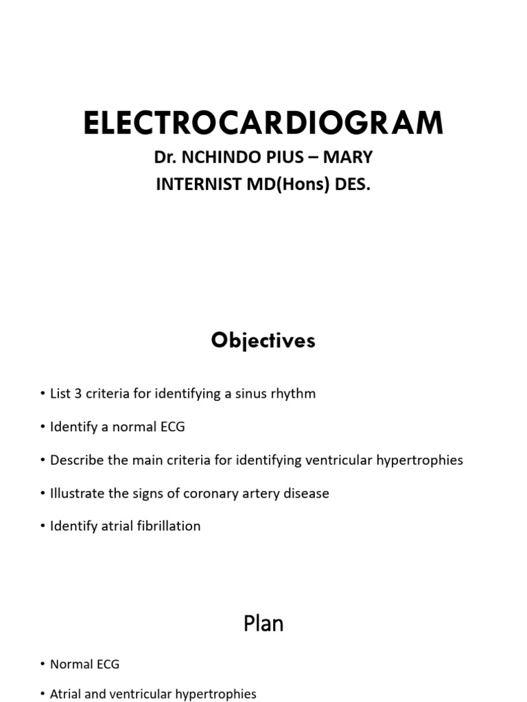 ELECTROCARDIOGRAM | PDF | Electrocardiography | Heart