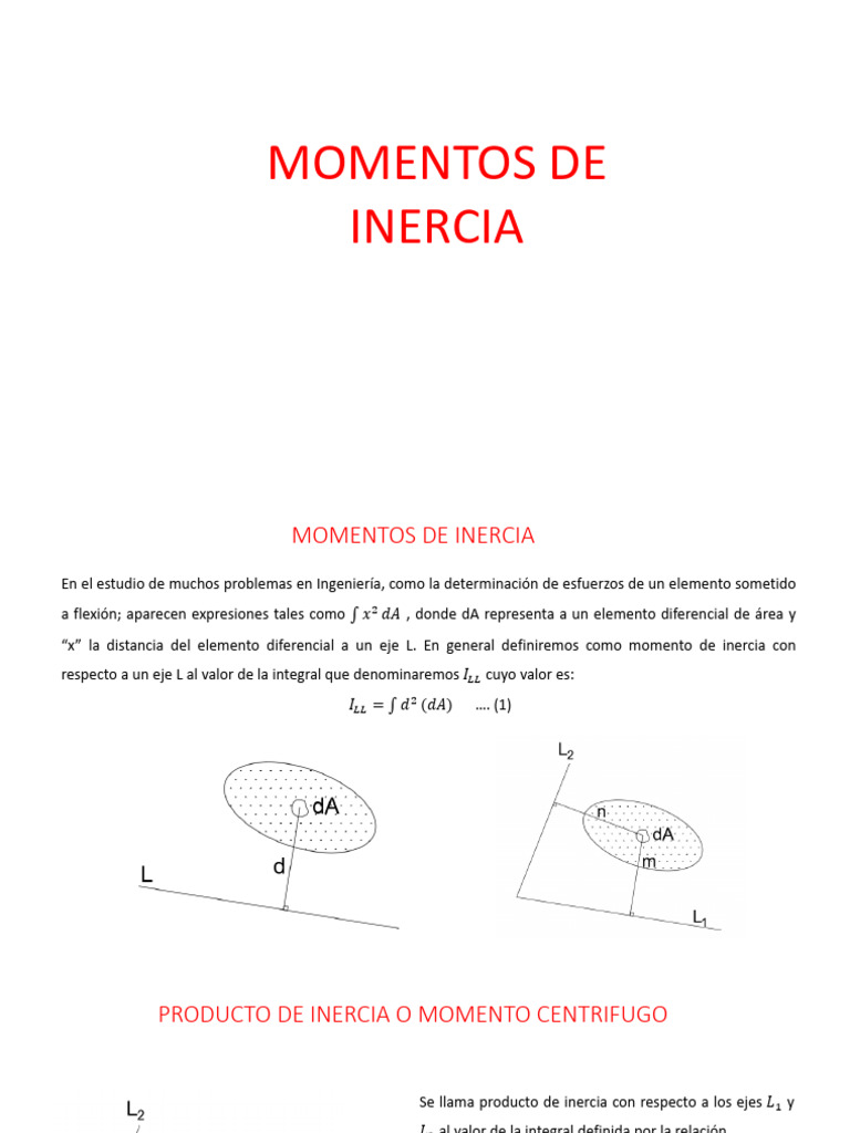 MOMENTOS DE INERCIA | PDF | Integral | Elipse