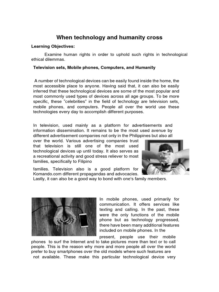 Humanity and Technology Cross | PDF | Artificial Intelligence ...