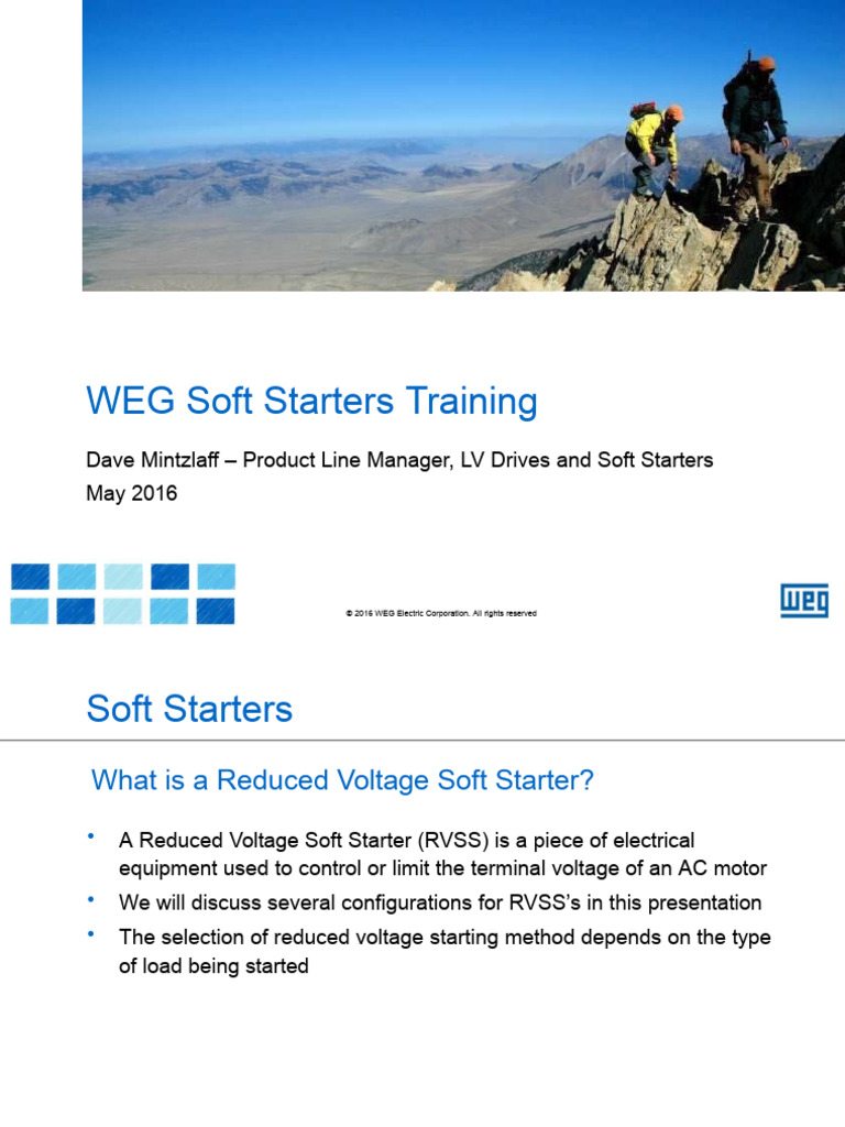 WEG Weg Soft Starter Training May 2016 Training English | Download Free ...