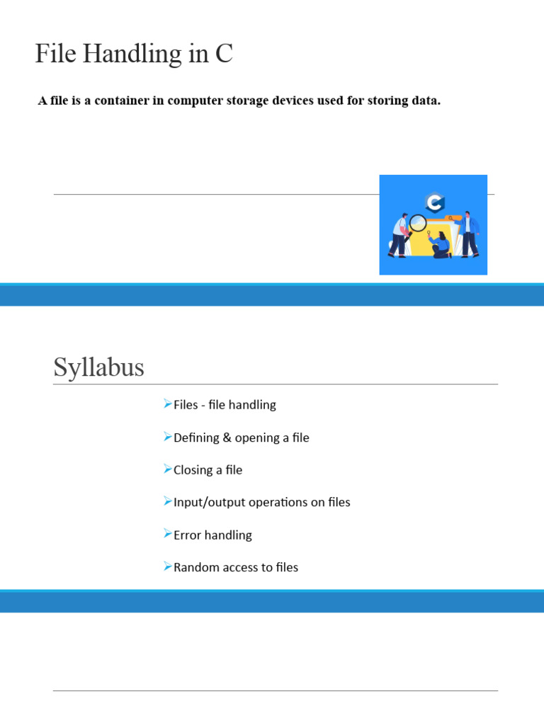 File Handling In C Pdf Computer File Pointer Computer Programming 