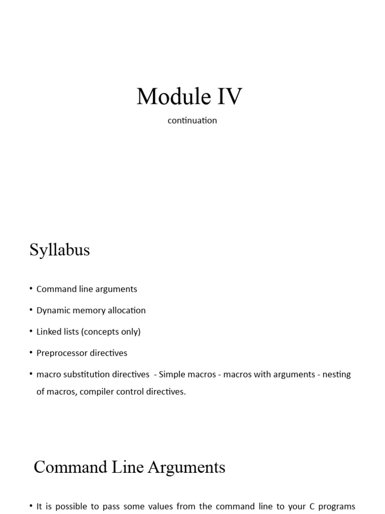 Module Iv Continuation Pdf Pointer Computer Programming Parameter Computer Programming