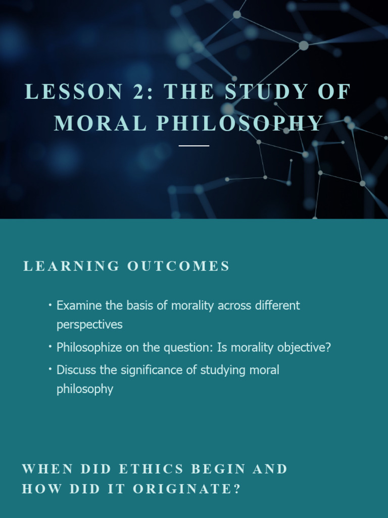 Lesson 2 Ethics | PDF | Morality | Behavioural Sciences