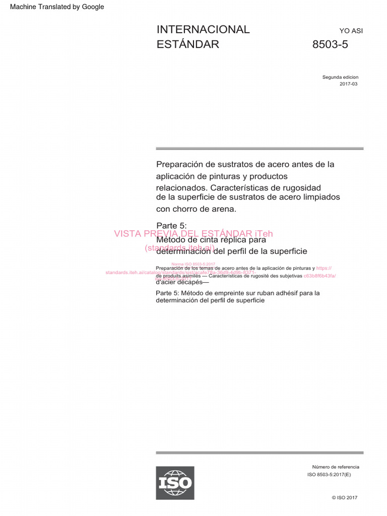 Iso 8503 5 2017 | Descargar gratis PDF | Organización internacional ...