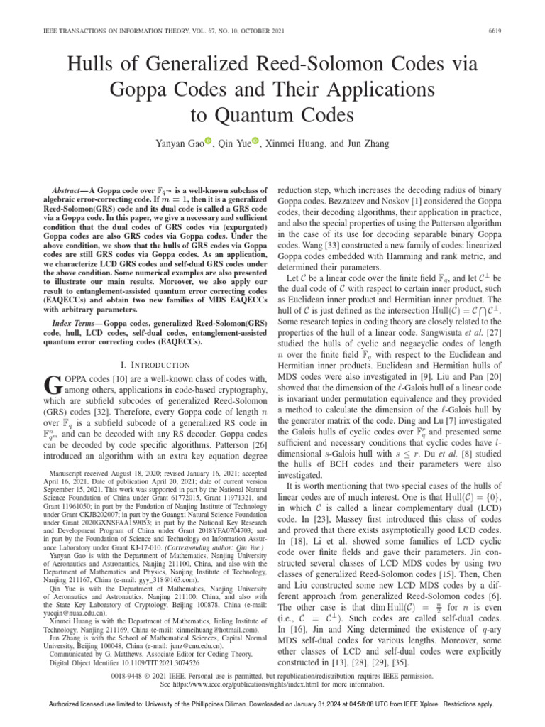 Hulls of Generalized Reed-Solomon Codes Via Goppa Codes and Their ...