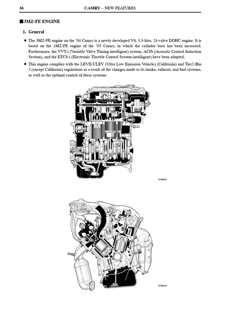 3MZ-FE Engine | PDF | Ignition System | Piston