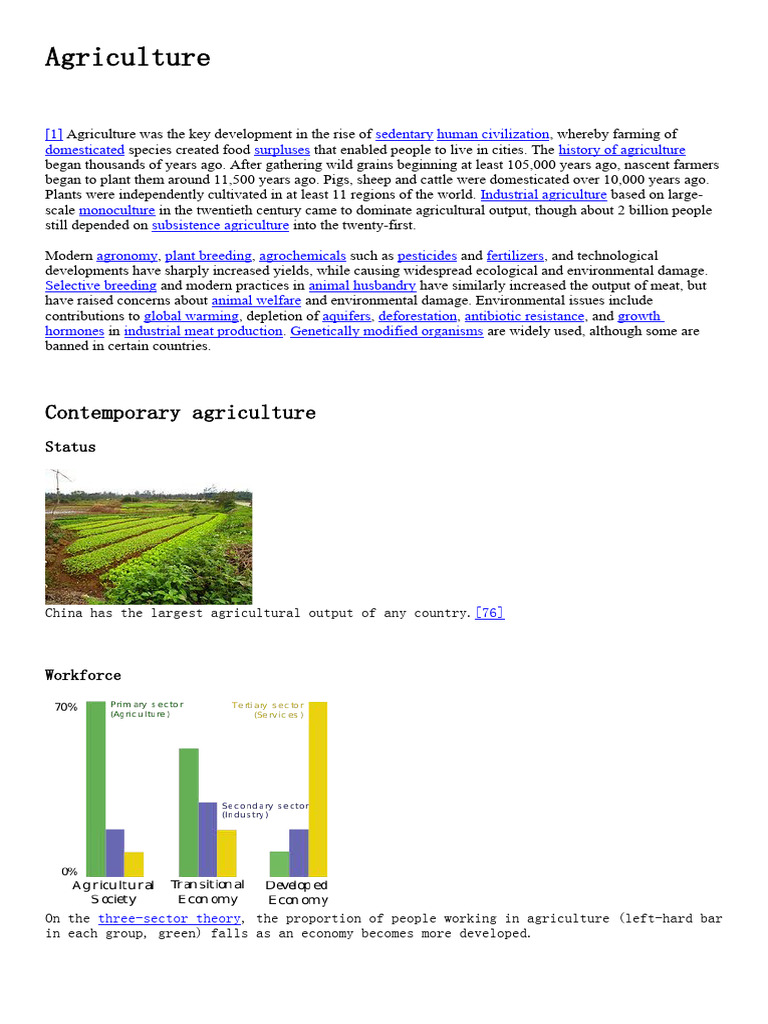 Agriculture Intro 2 | PDF | Agriculture | Soil