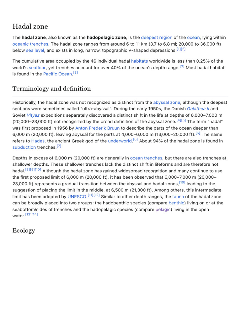 Hadal Zone | PDF | Oceanography | Hydrography