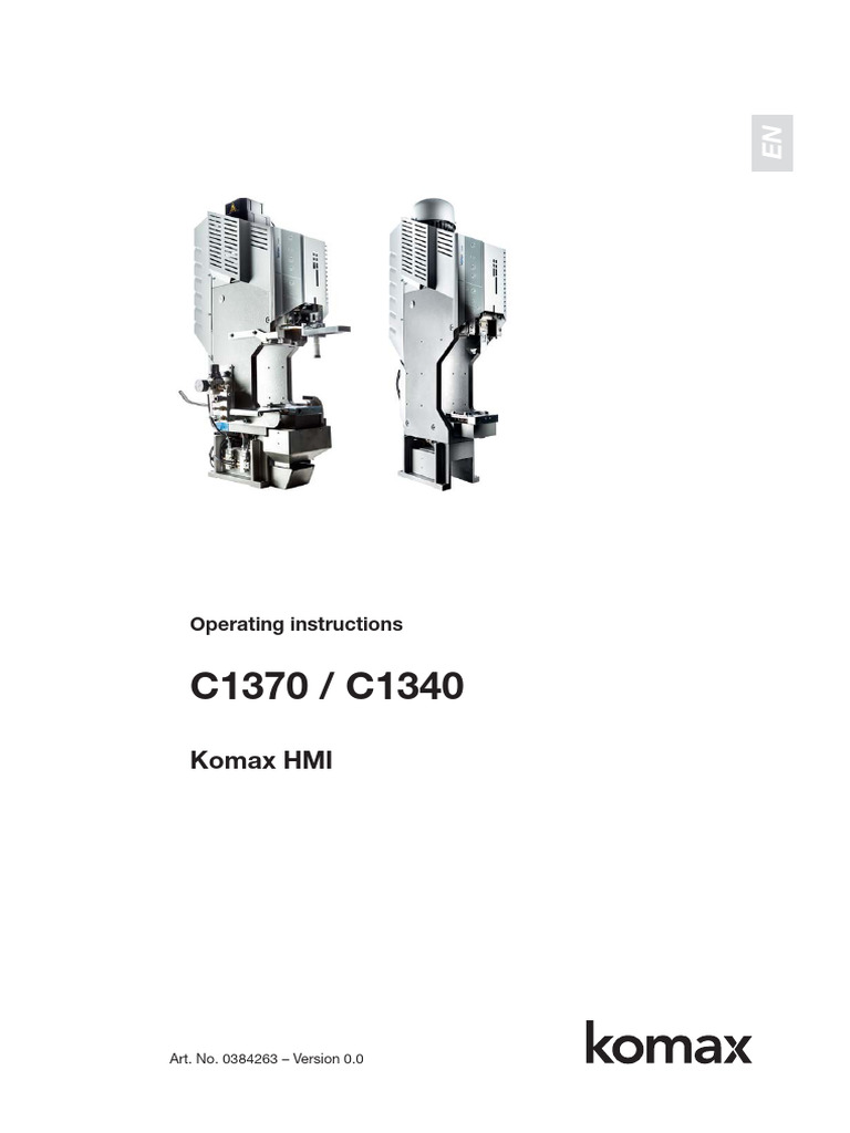 0 BA C1370 C1340 Komax HMI EN | PDF | Computer Architecture | Computing