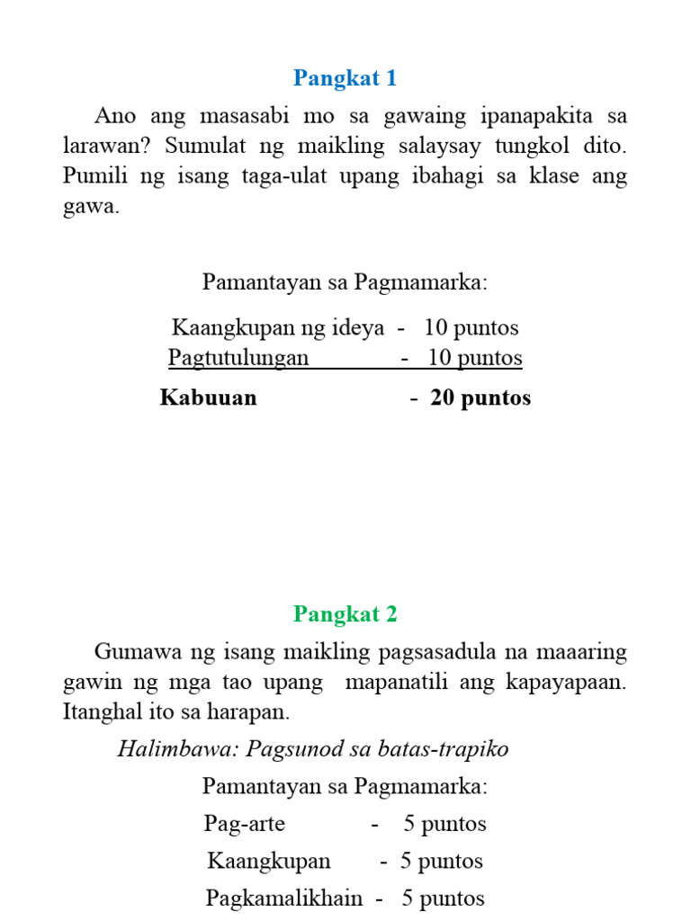 Group Activity Instructions Pdf