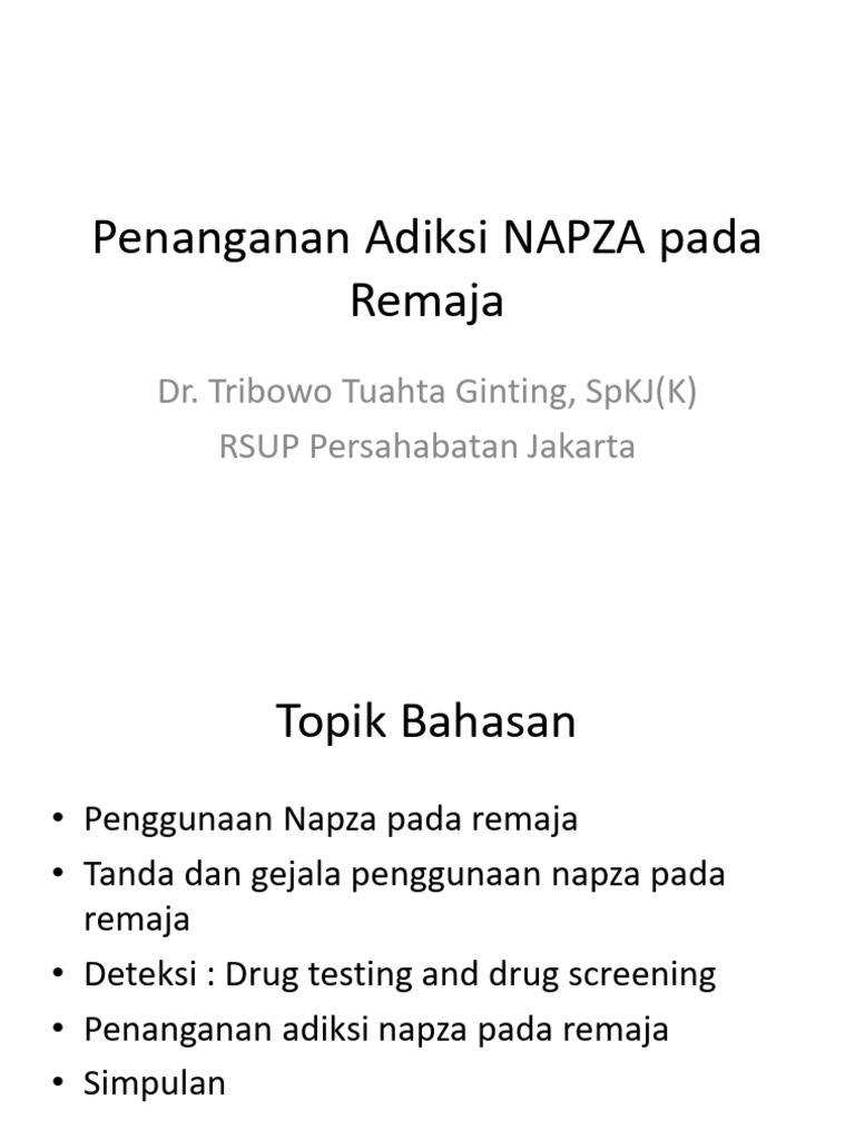 Penanganan Adiksi Remaja | PDF