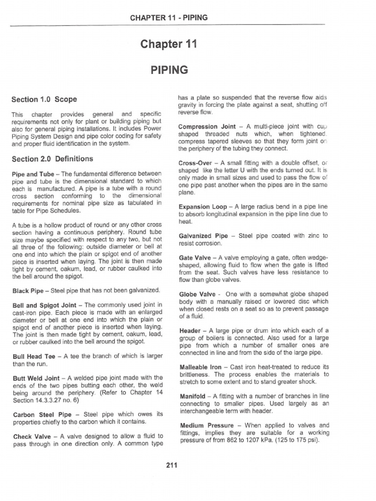 Psme Code 2008 - Piping | PDF