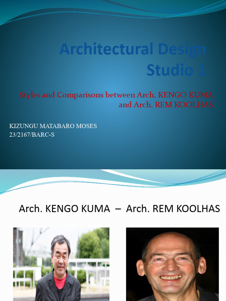 KENGO KUMA and REM KOOLHAS | PDF