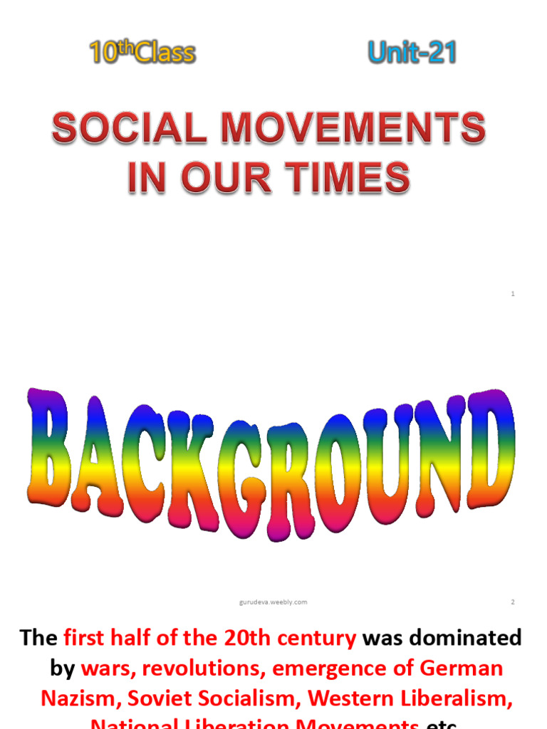 10.21 Social Movements in Our Times | PDF