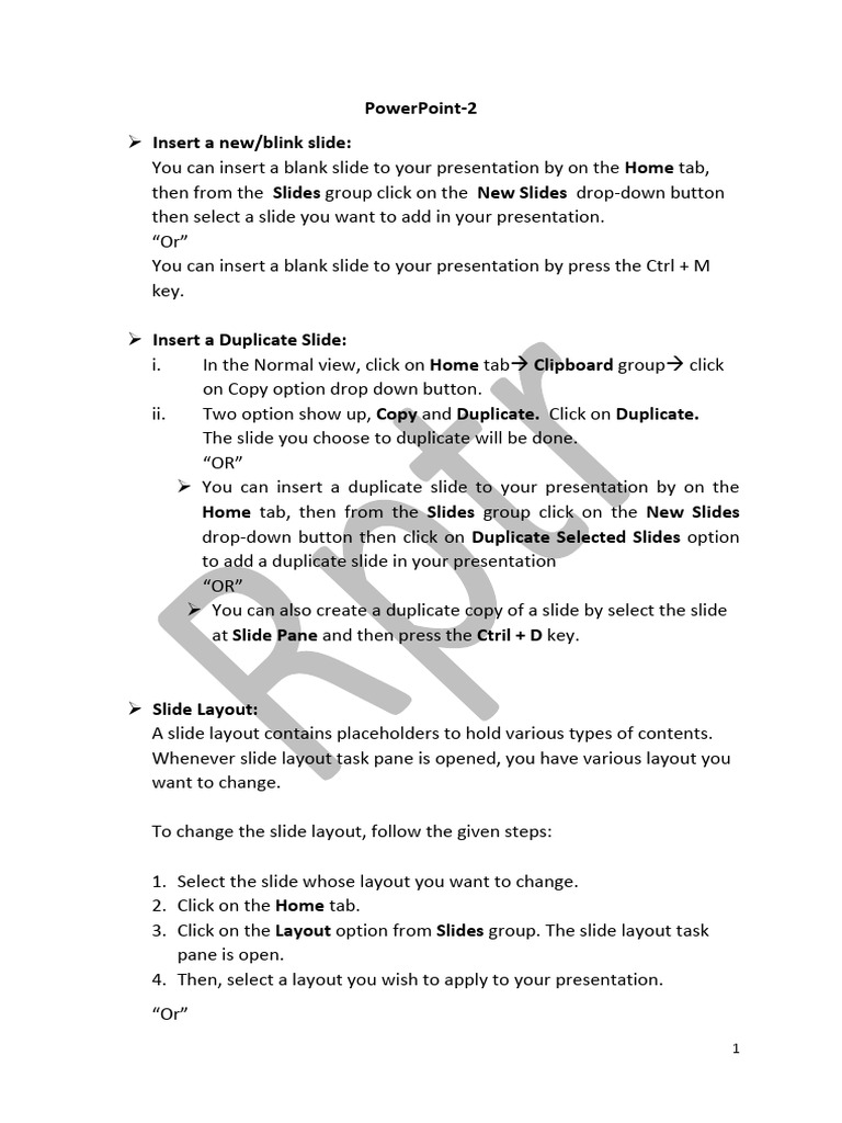 PowerPoint 2 | PDF | Microsoft Power Point | Control Key PowerPoint 2 | PDF | Microsoft Power Point | Control Key