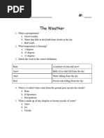 Grade 1 Weather Worksheet | PDF | Severe Weather