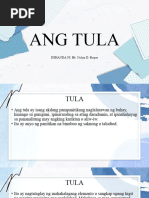 Mga Elemento NG Tula | PDF