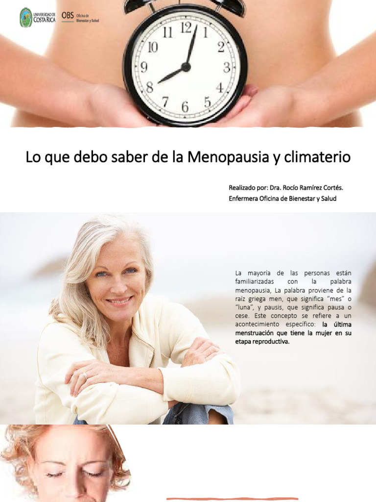 OBS - IN - em - 018 - Lo Que Debo Saber de La Menopausia y Climaterio | PDF | Menopausia ...