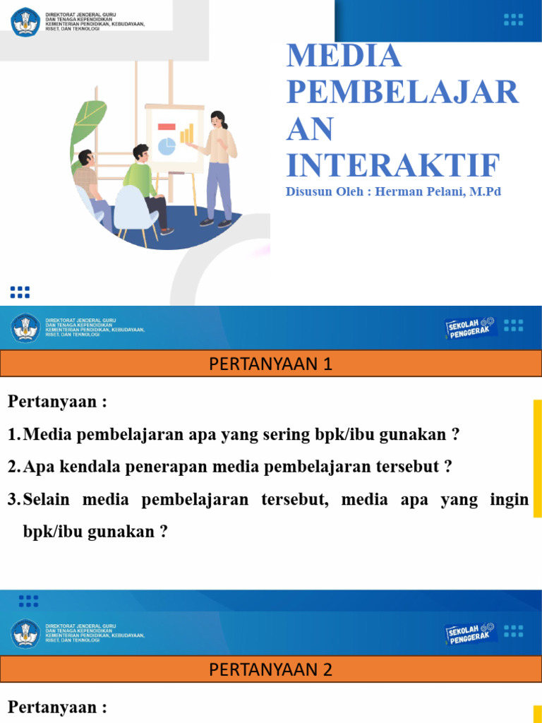 Contoh Media Pembelajaran Interaktif SD | PDF