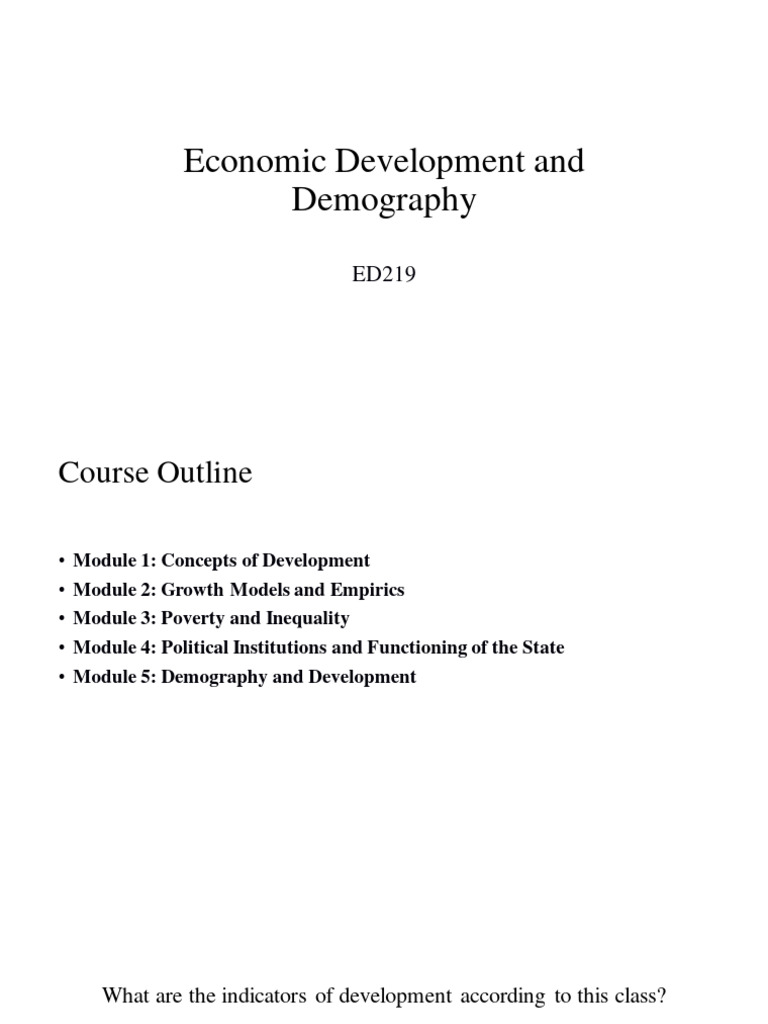Module1 Development Economics PDF | PDF | Gross Domestic Product ...