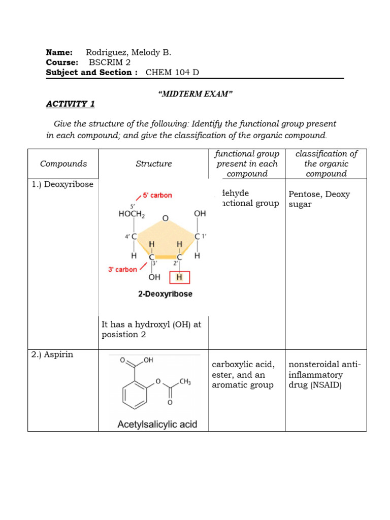 Chem 104 Midterm Exam Download Free Pdf Cholesterol Carbohydrates