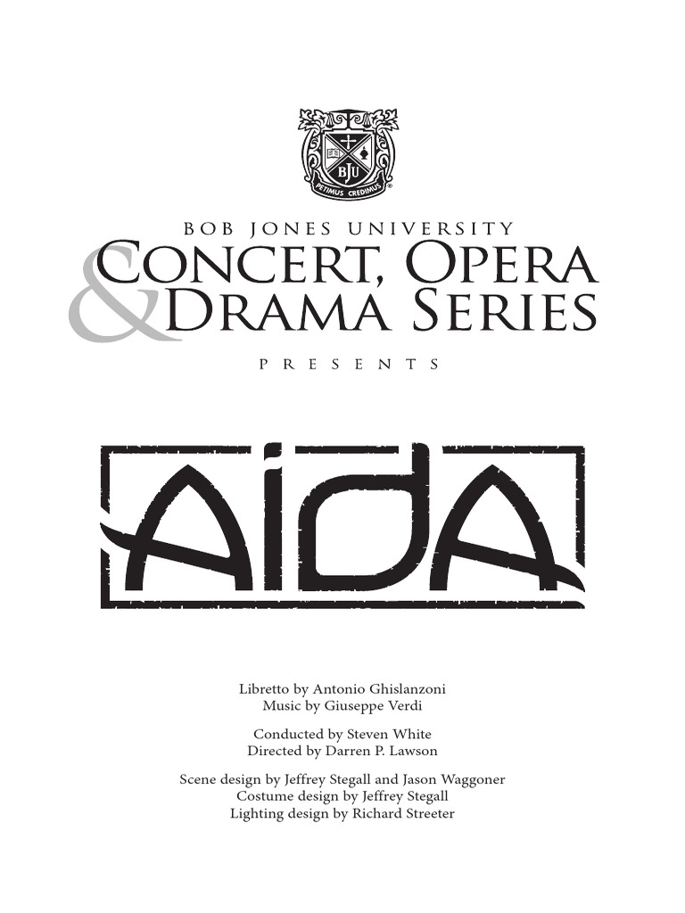 Aida - Bob Jones University 2014 | PDF
