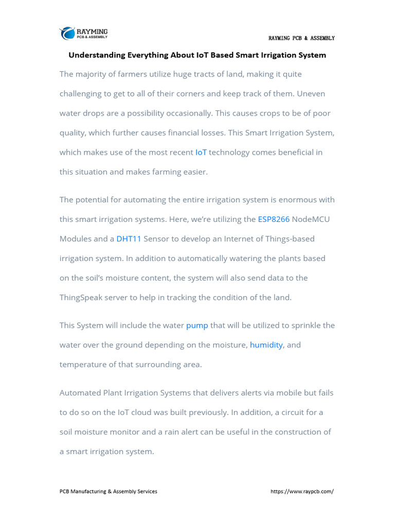 Understanding Everything About IoT Based Smart Irrigation System | PDF ... Understanding Everything About IoT Based Smart Irrigation System | PDF ...