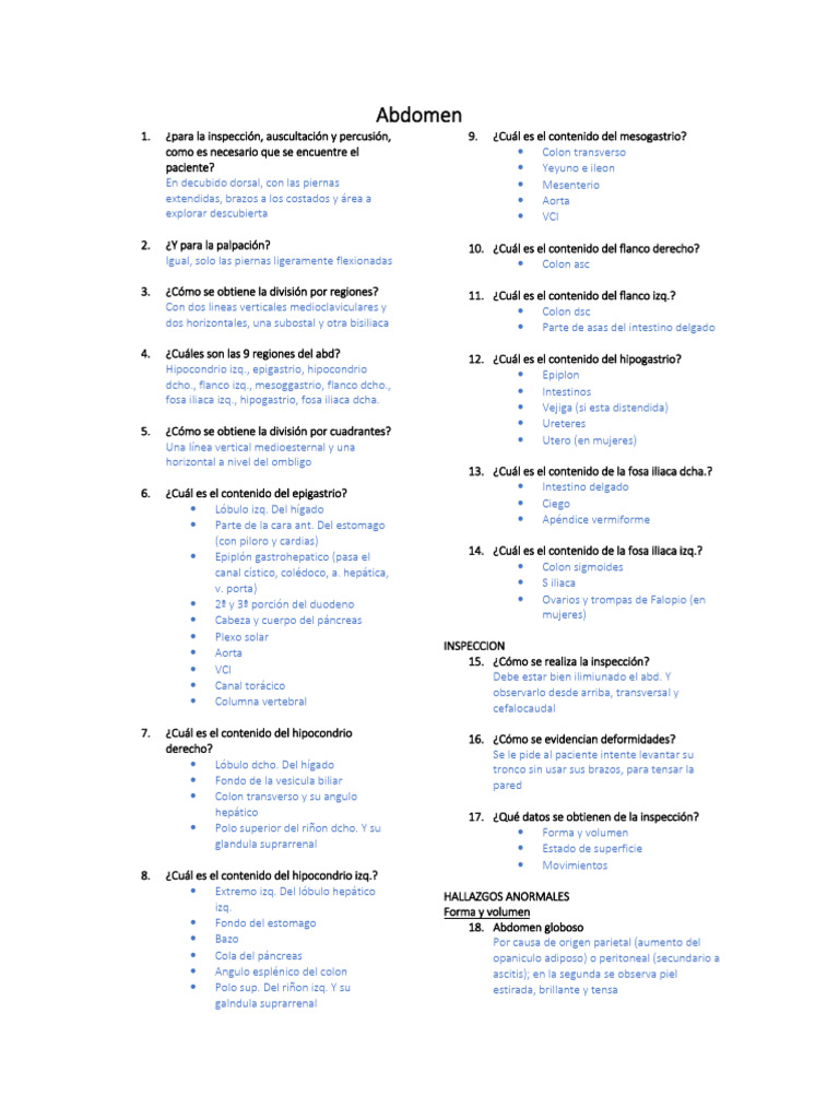 Abdomen | PDF | Abdomen | Sistema digestivo