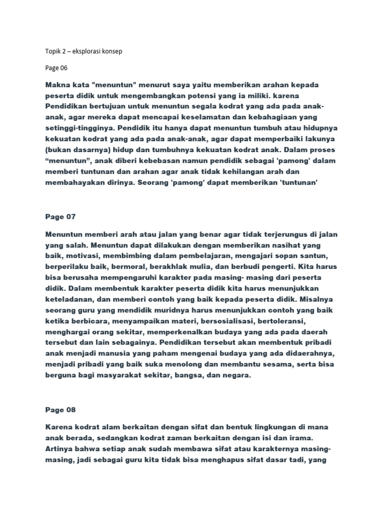 Topik 2 Eksplorasi Konsep | PDF | Pengembangan Diri