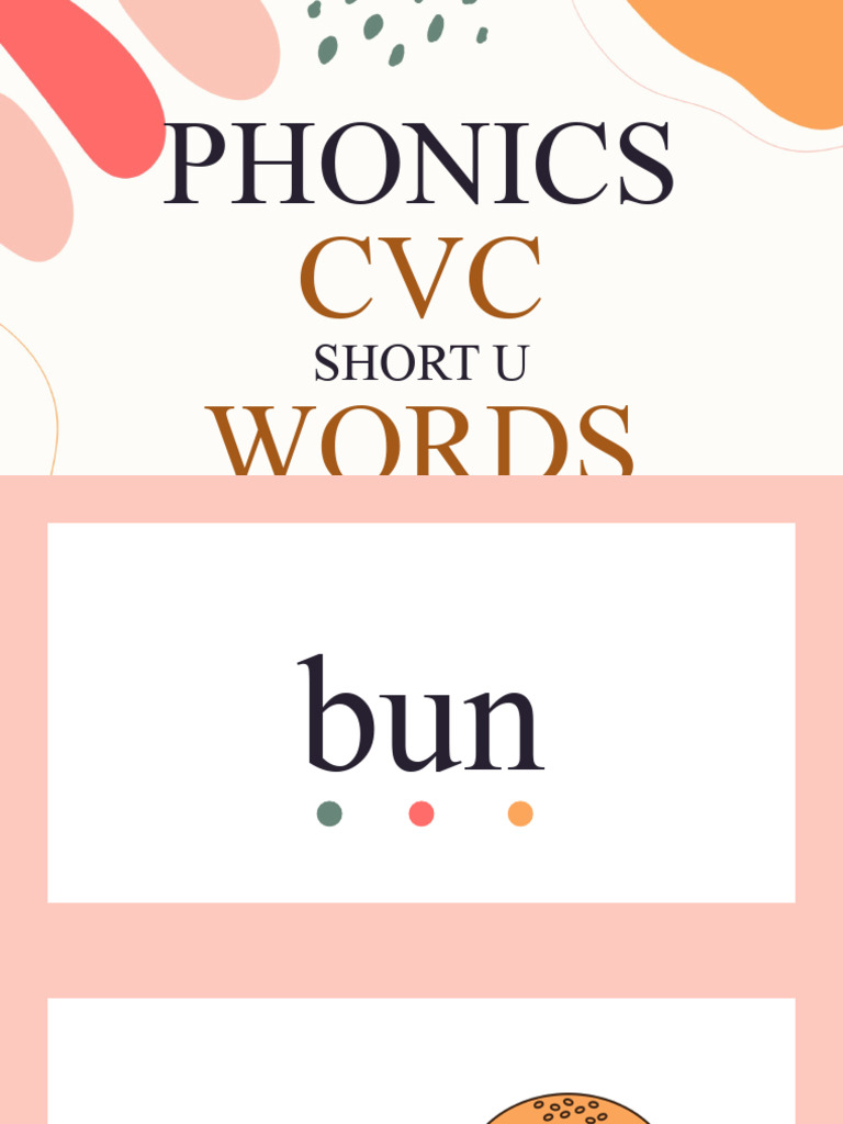 Short U CVC Words List | PDF | Home & Garden
