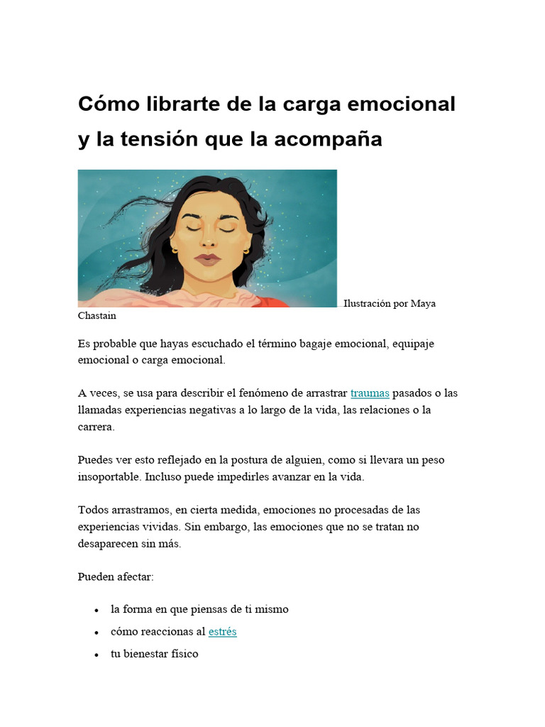"Libérate de la Carga Emocional" | PDF | Trastorno depresivo mayor ...