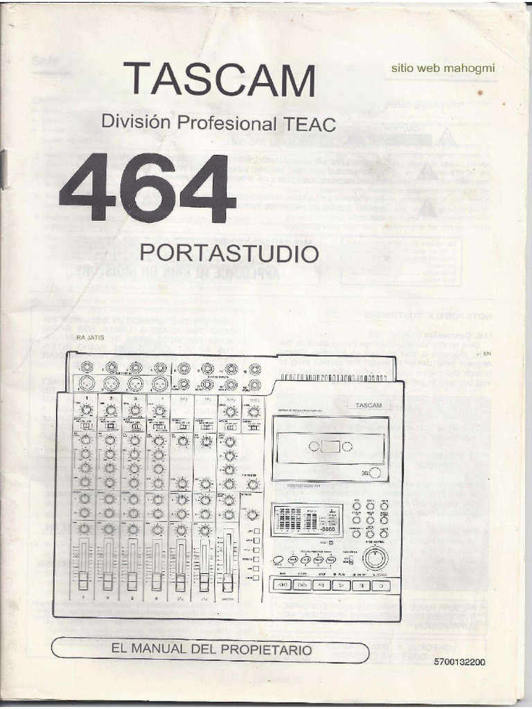 Tascam 464 Español | PDF