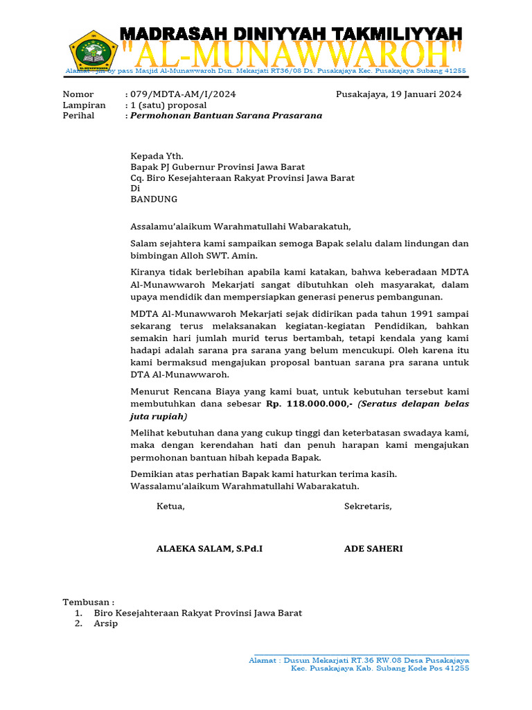 MDT Al Munawaroh | PDF