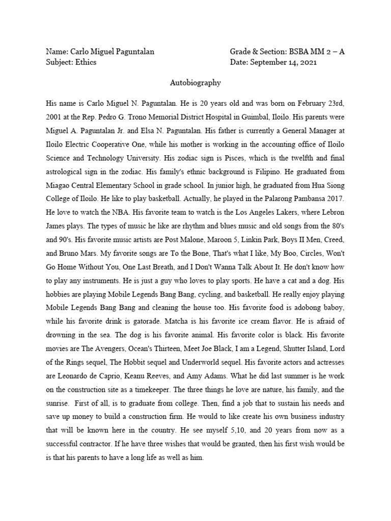 (Ethics) Autobiography | PDF | Mystery, Thriller & Crime Fiction