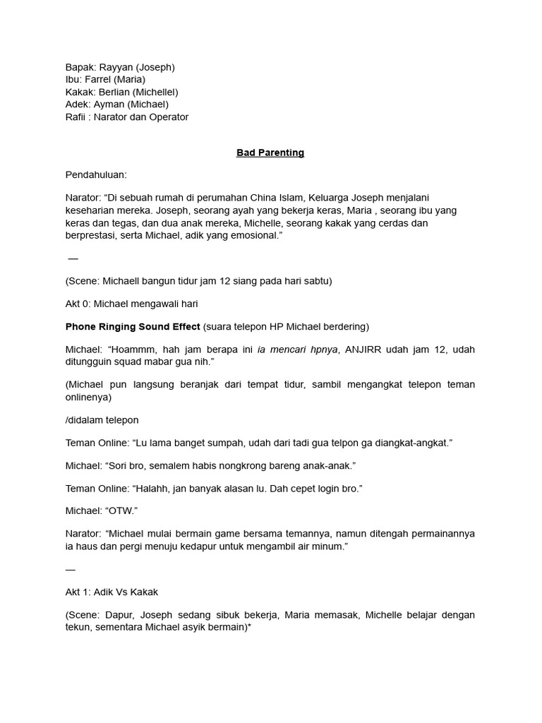 Naskah Bindo Tutor 1 | PDF | Kesehatan Holistik