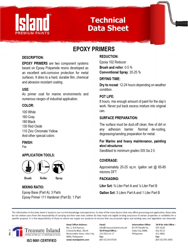 Epoxy-Primer Tds Rev2 | PDF | Epoxy | Industrial Processes