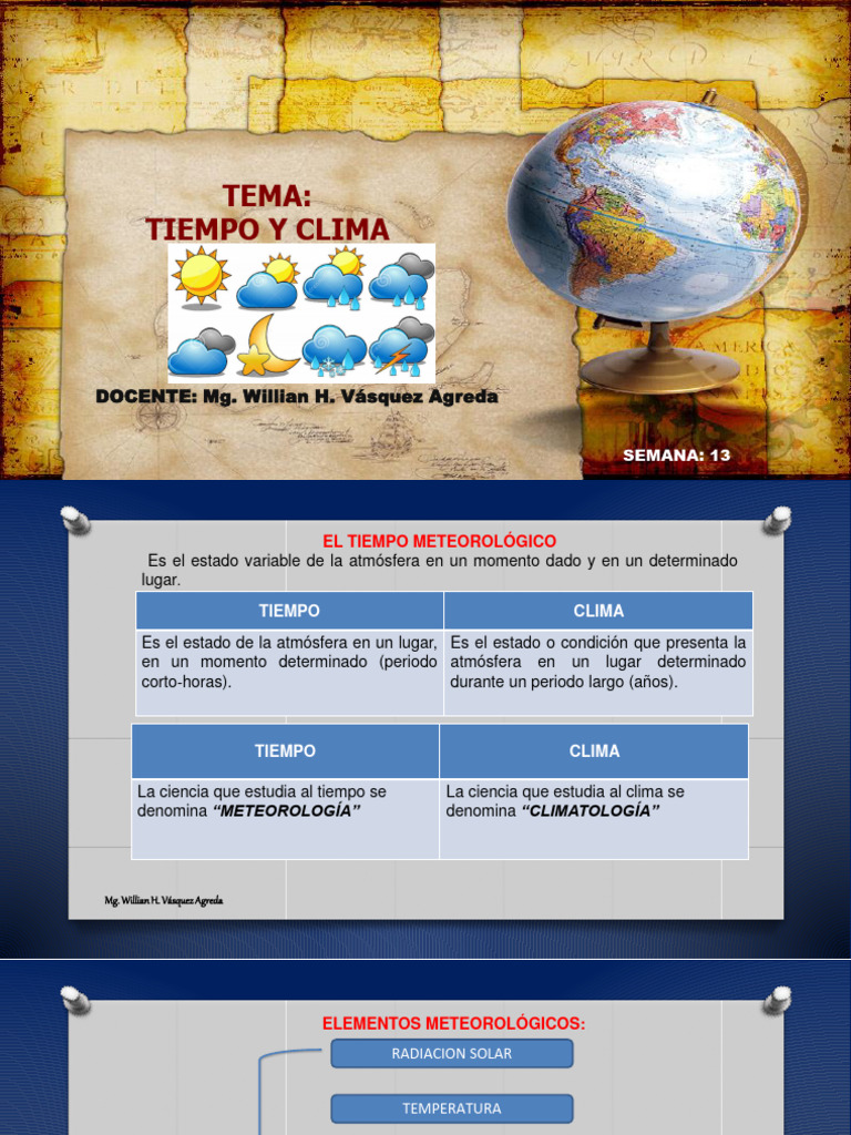 Sem.13 Tiempo y Clima | Descargar gratis PDF | Herida | Humedad