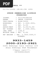 Struk Tagihan Internet | PDF