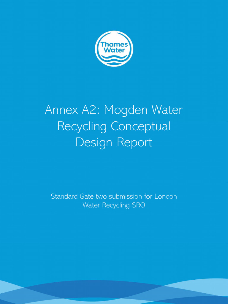 Annex A2 Mogden CDR | PDF | Reclaimed Water | Sewage Treatment