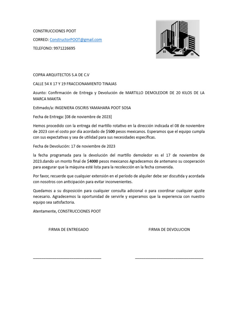 Construcciones Poot | PDF