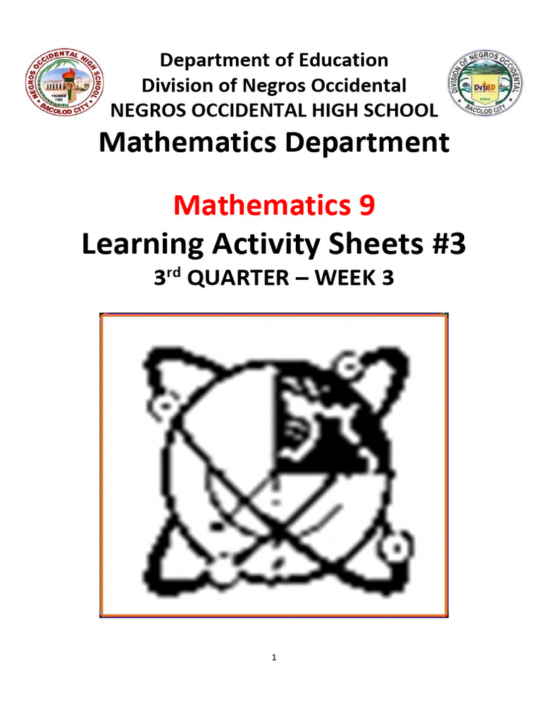 Q3 LAS3 Week3 | PDF | Elementary Mathematics | Elementary Geometry