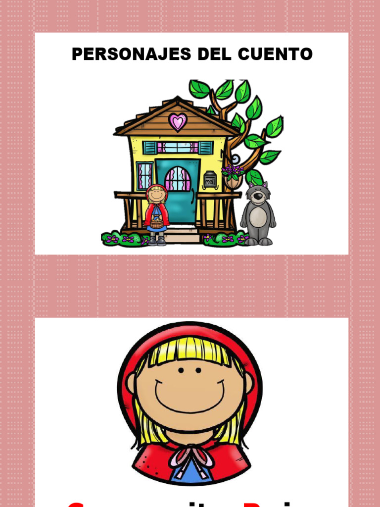 Personajes Del Cuento Caperucita Roja | PDF