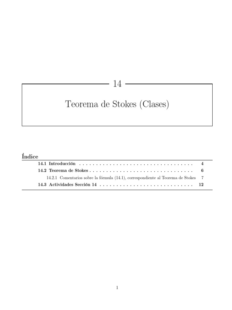 Clase Stokes | PDF | Integral | Vector Euclidiano