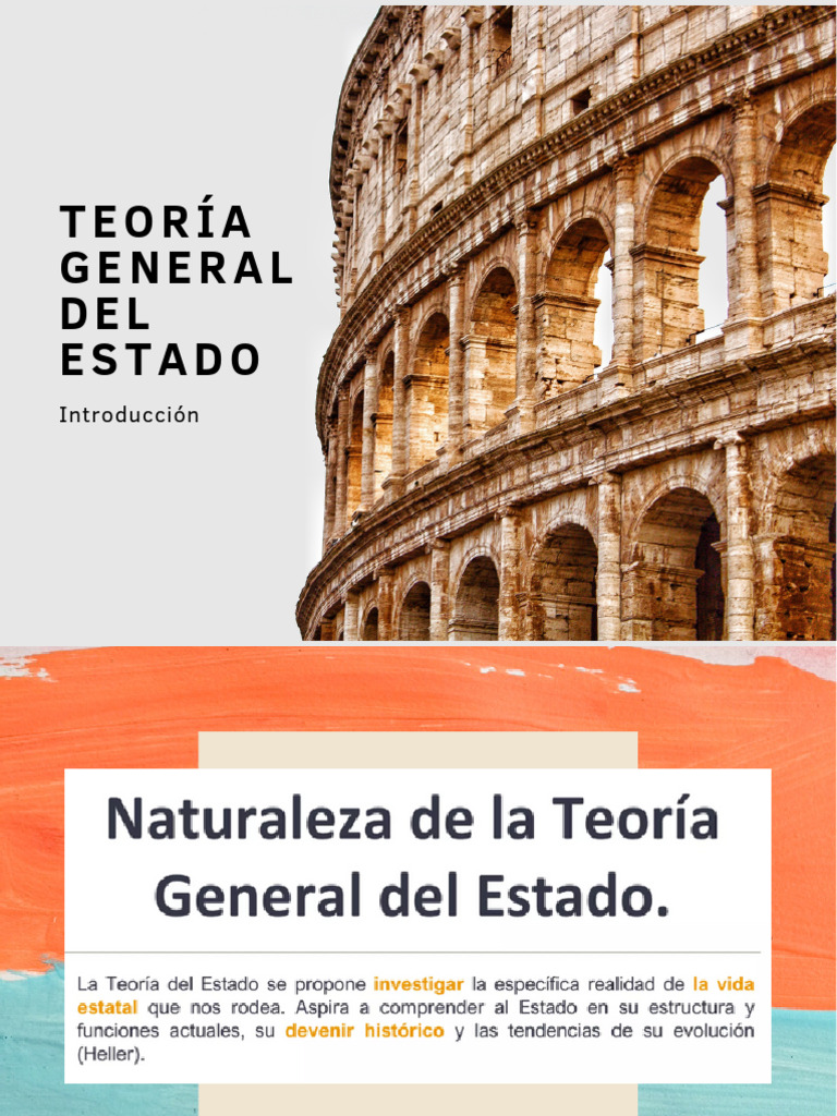 TEORÍA GENERAL DEL ESTADO. Introducción | PDF