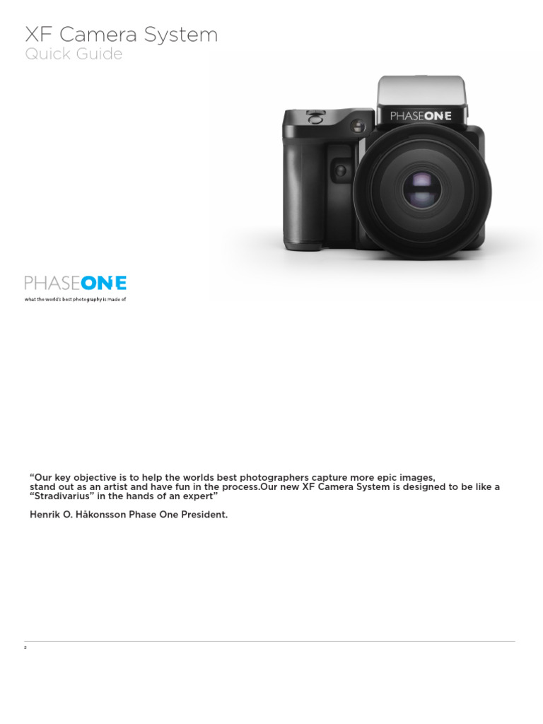 XF Camera System Quick Guide | PDF | Camera | Shutter (Photography)
