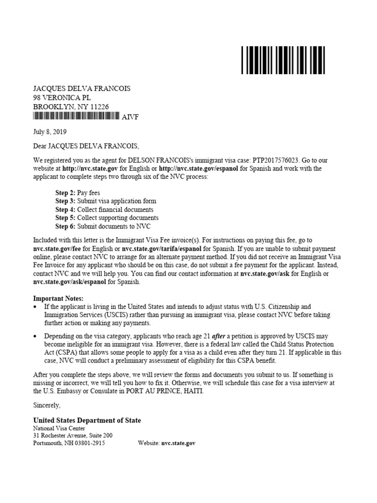 ptp2017576023 - Aivf Applicant Letter | PDF | Government