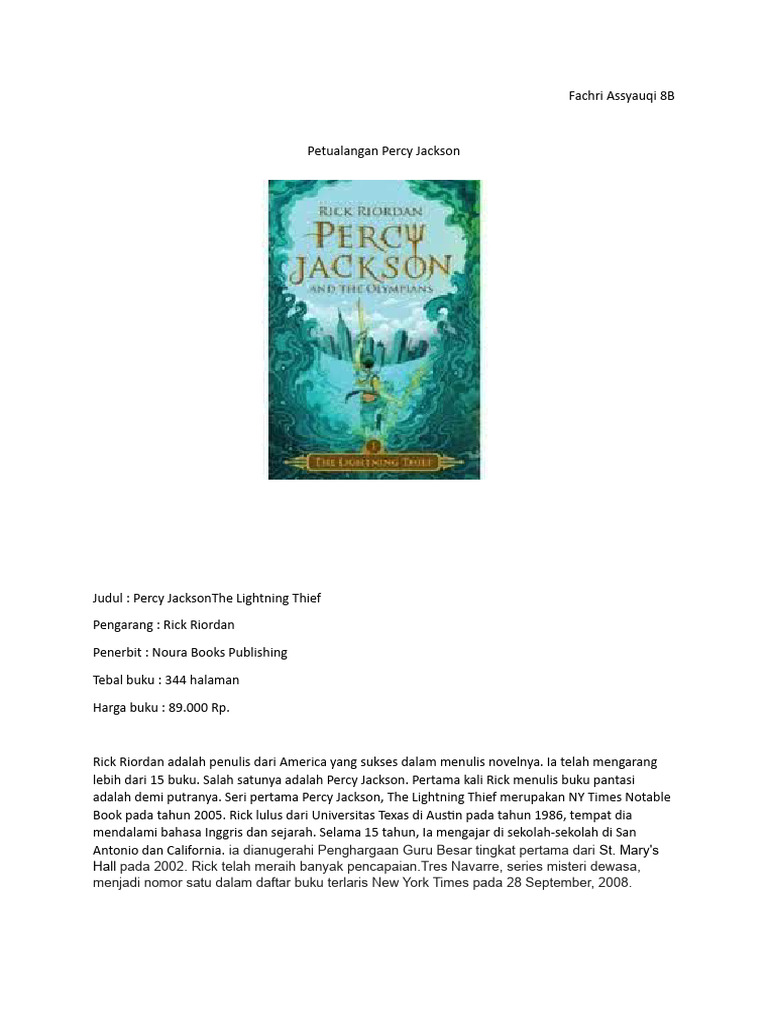 Resensi Percy Jackson | PDF