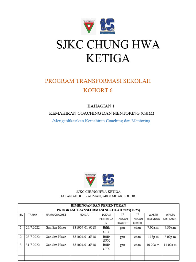 Modul 8 Tugasan 1 SJKC CH3 | PDF