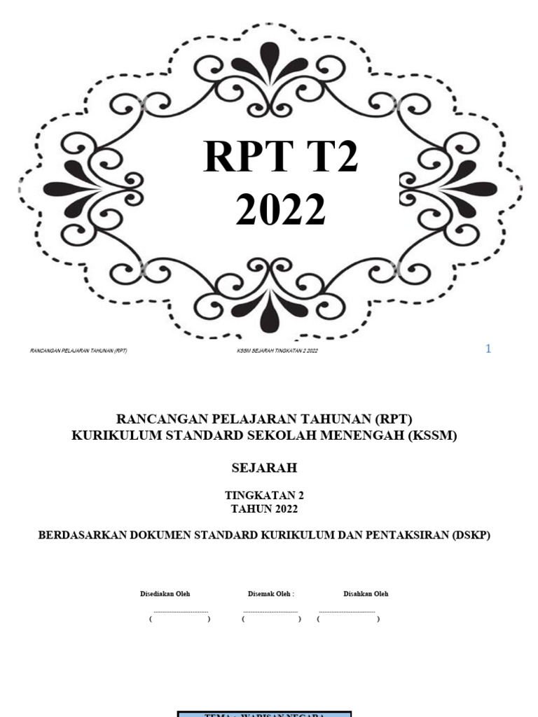 2022 T2 RPT Sej | PDF