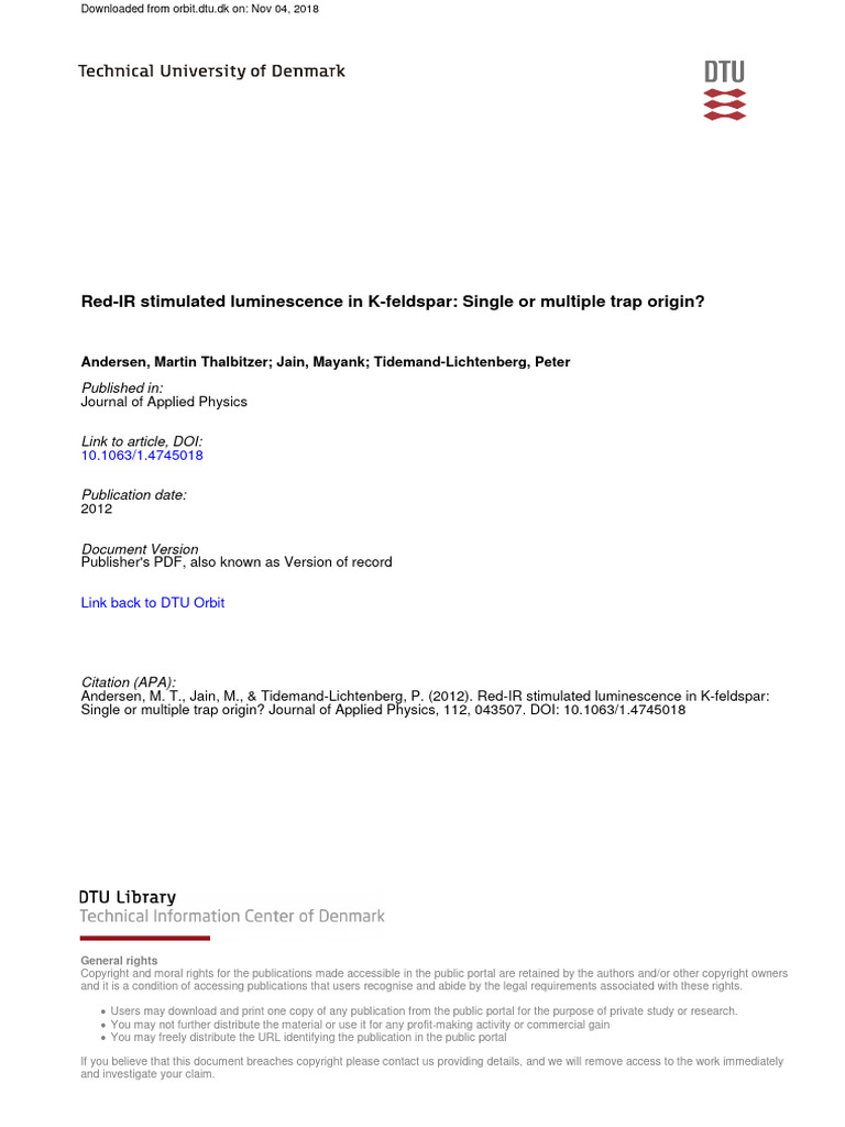 Red IR Stimulated Luminescence | PDF | Laser | Infrared